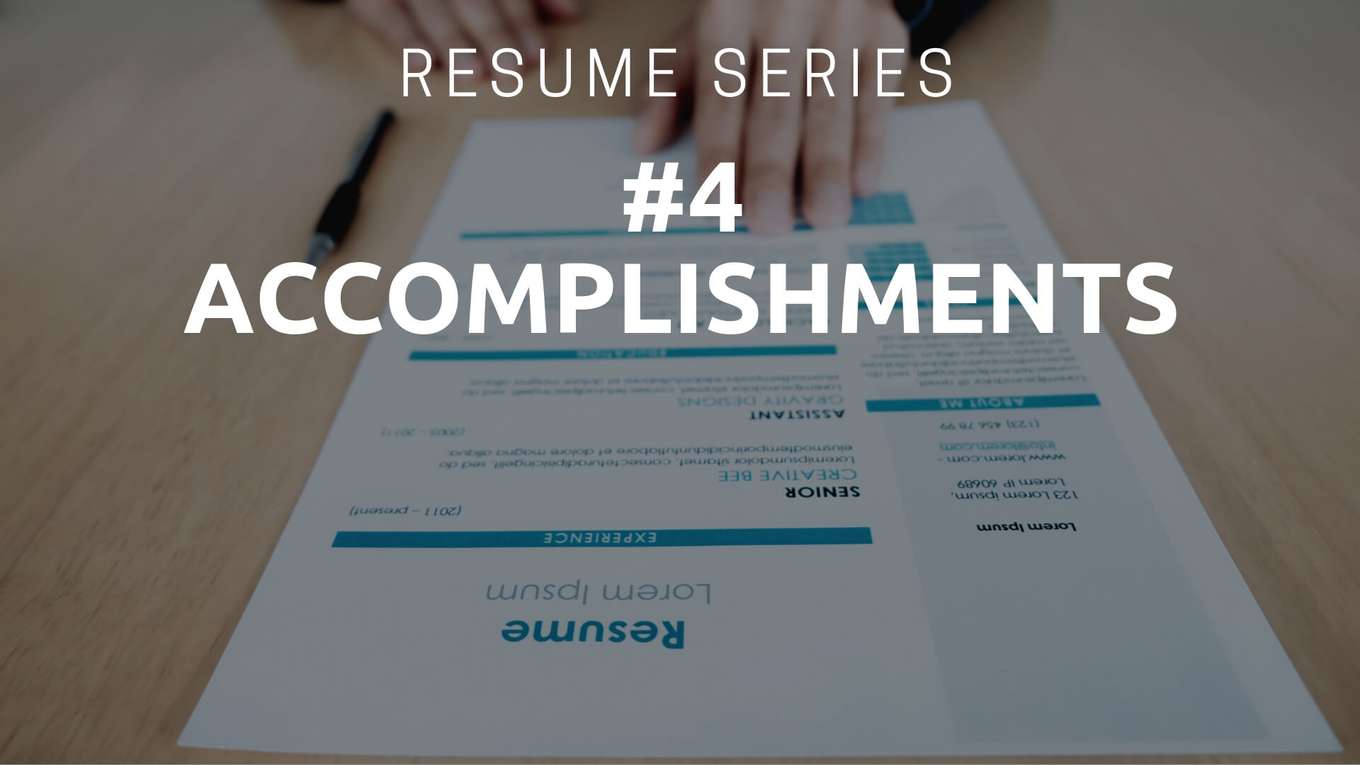 Follow 3 Simple Tips to Showcase Accomplishments in the Resume ...