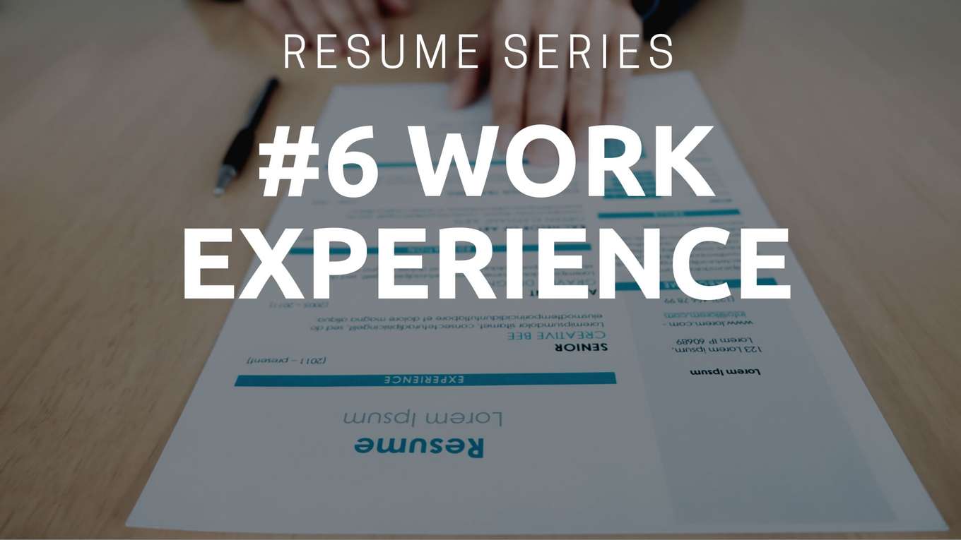 6 Expert Tips to Write a Great Resume Work Experience - MakeMyResume Guide